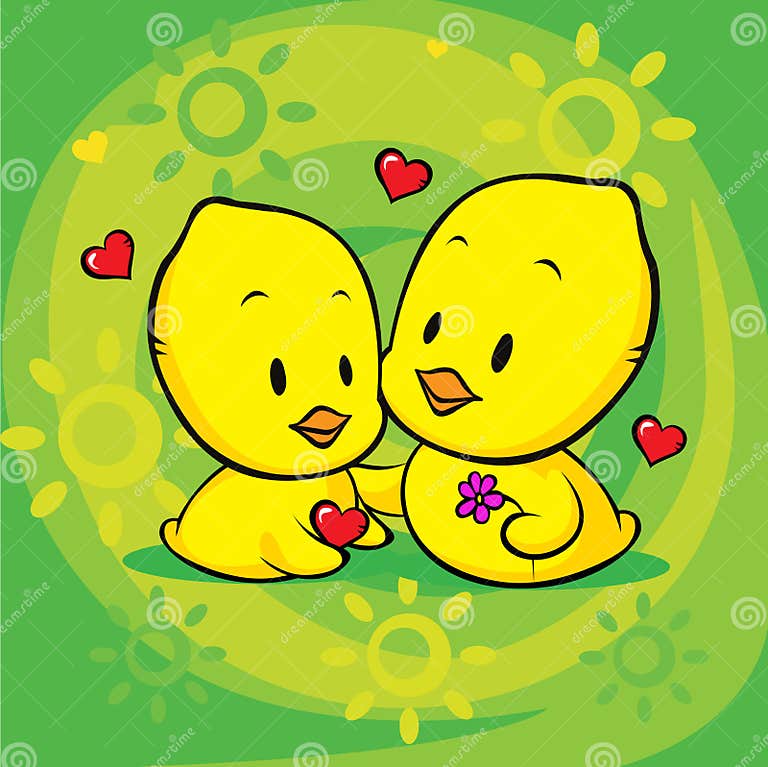 Cute Chicken on Abstract Background Stock Vector - Illustration of ...