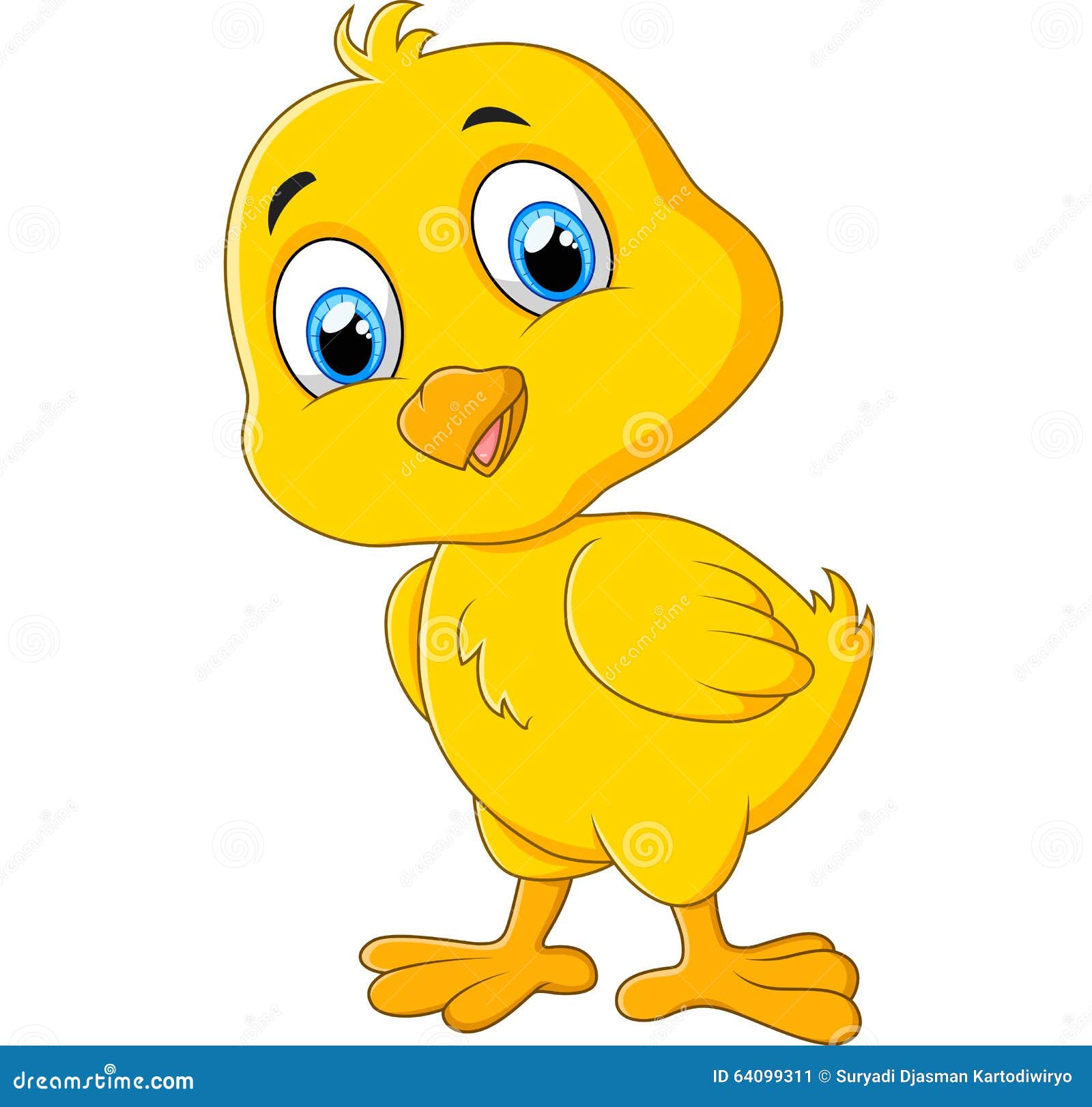 Cute chicken cartoon stock vector. Illustration of funny - 64099311