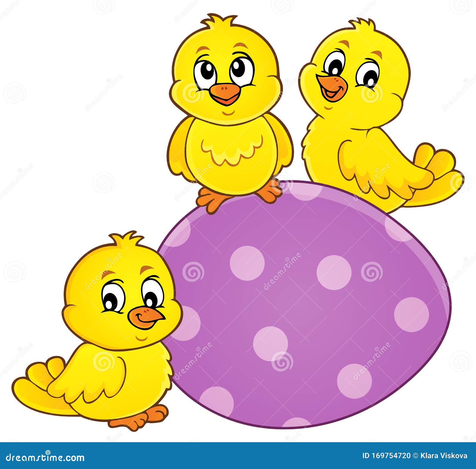 Set Of Cute Chickens On Blue Background - Cartoon Hens And Roosters ...