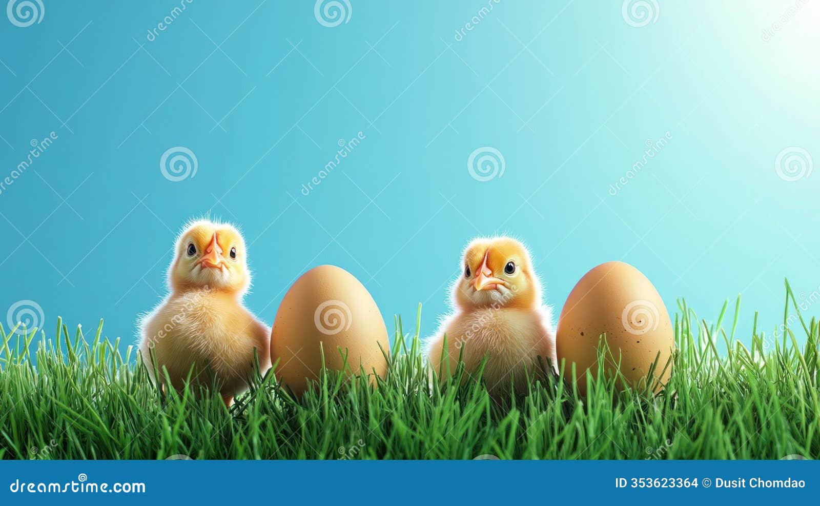 Cute Chicks In A Straw Cage Stock Photography | CartoonDealer.com ...