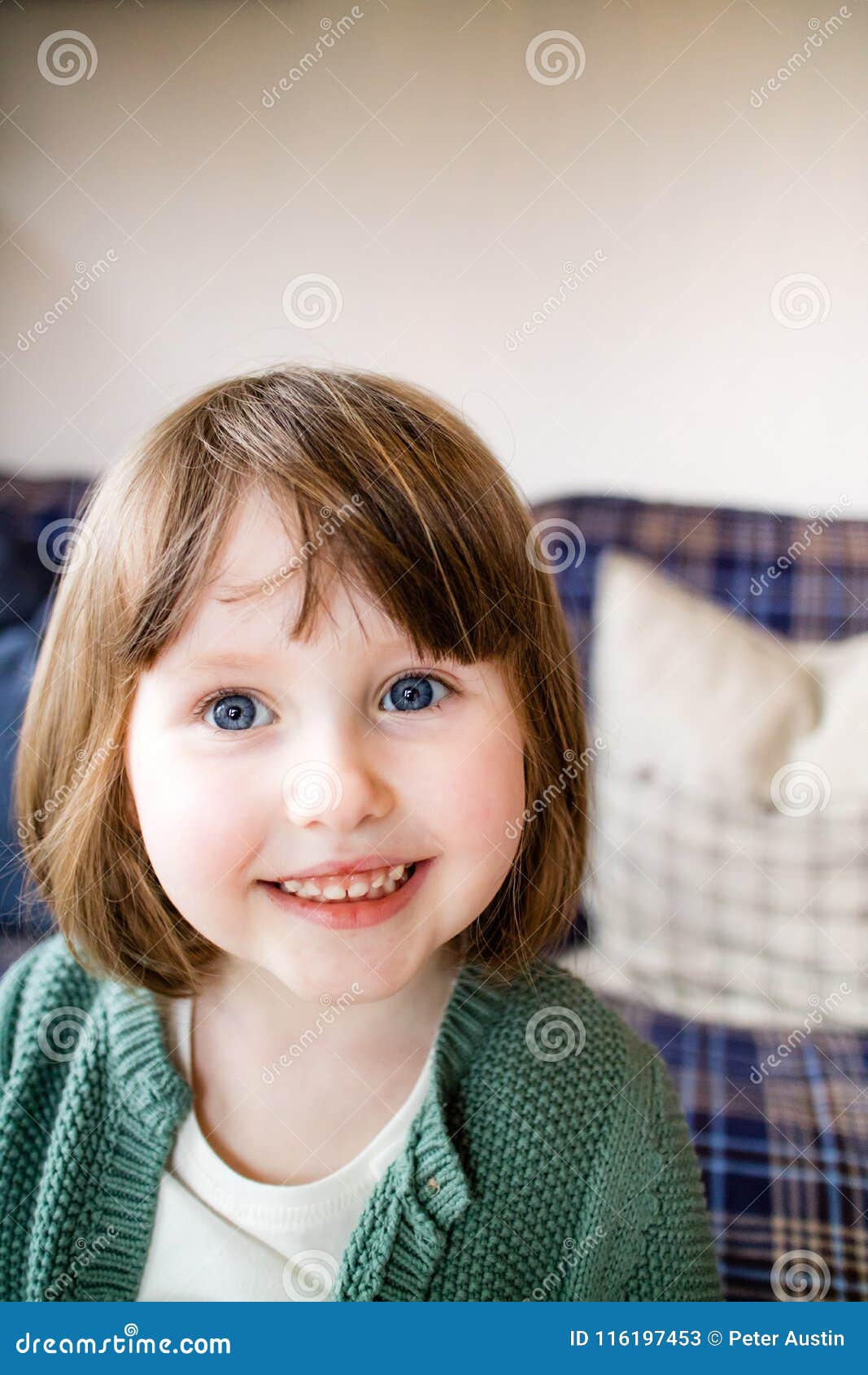 A Cute Child Smiling Sweetly into the Camera Stock Image - Image of ...