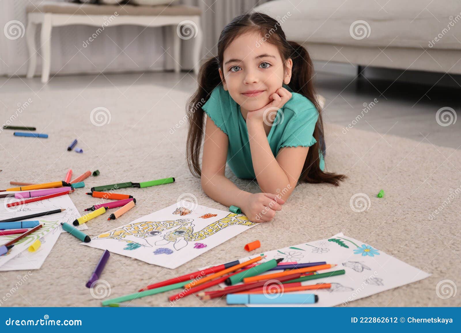 Child Coloring Stock Photo | CartoonDealer.com #4591200