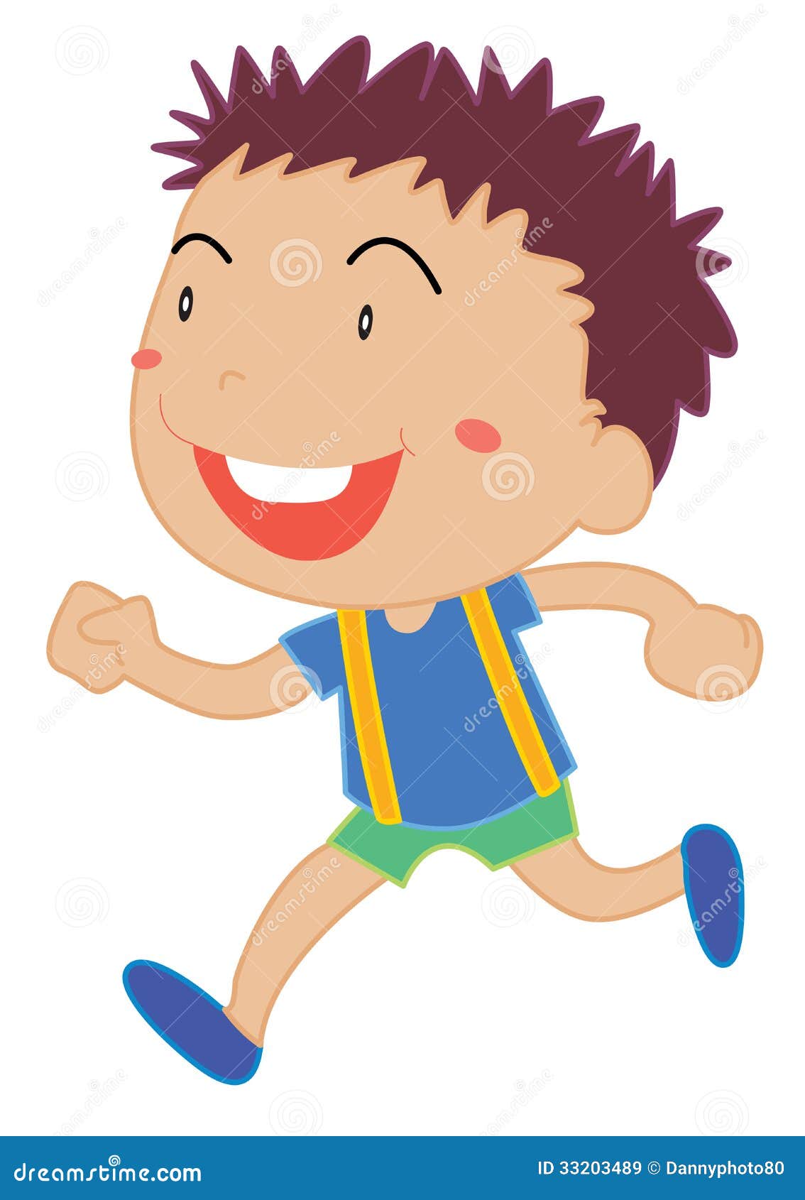 Baby running clipart