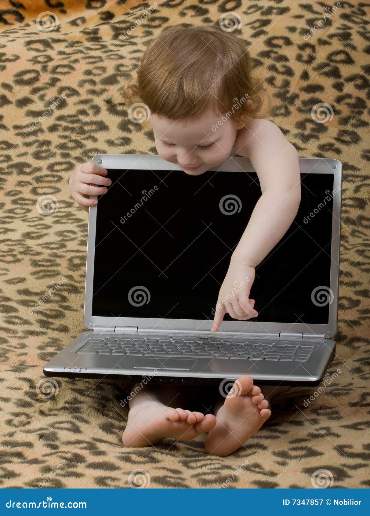 Cute child with a notebook stock image. Image of liquid - 7347857