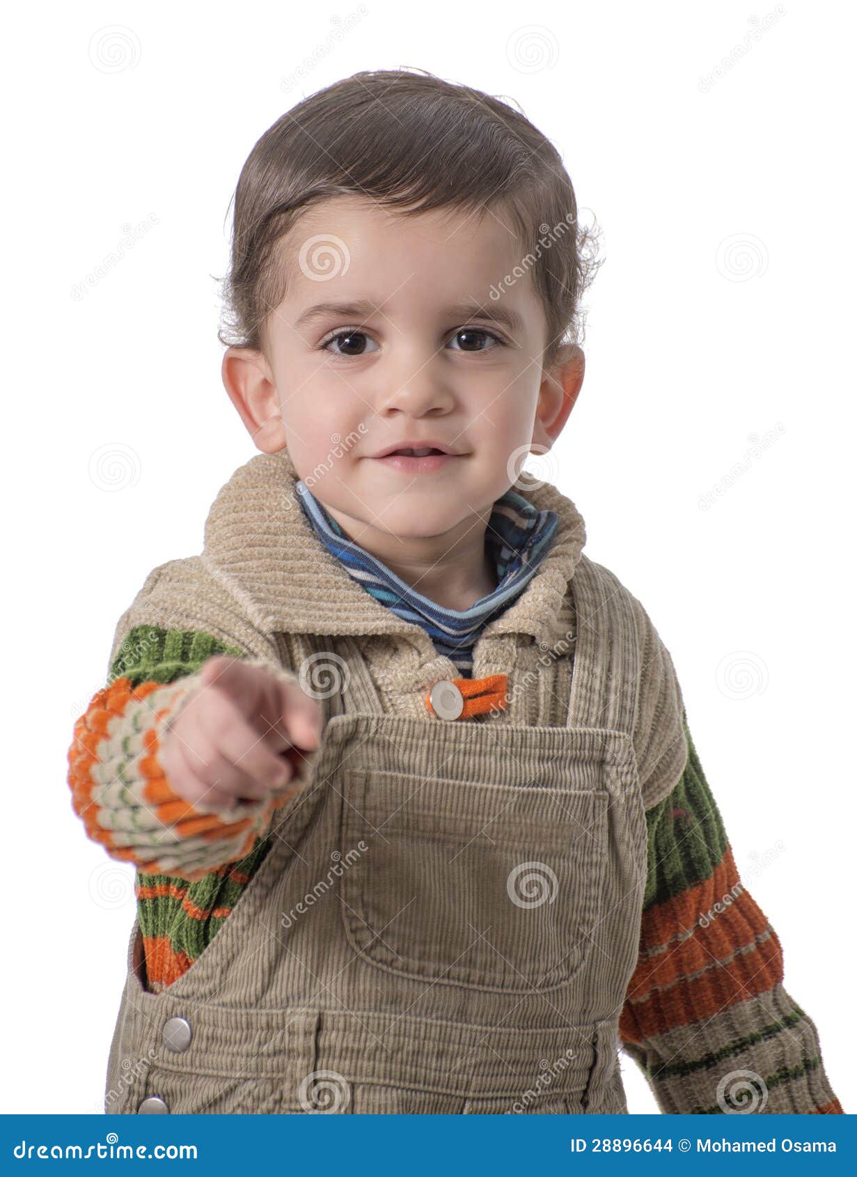 Cute Child Pointing at Camera Stock Photo - Image of background, hold ...