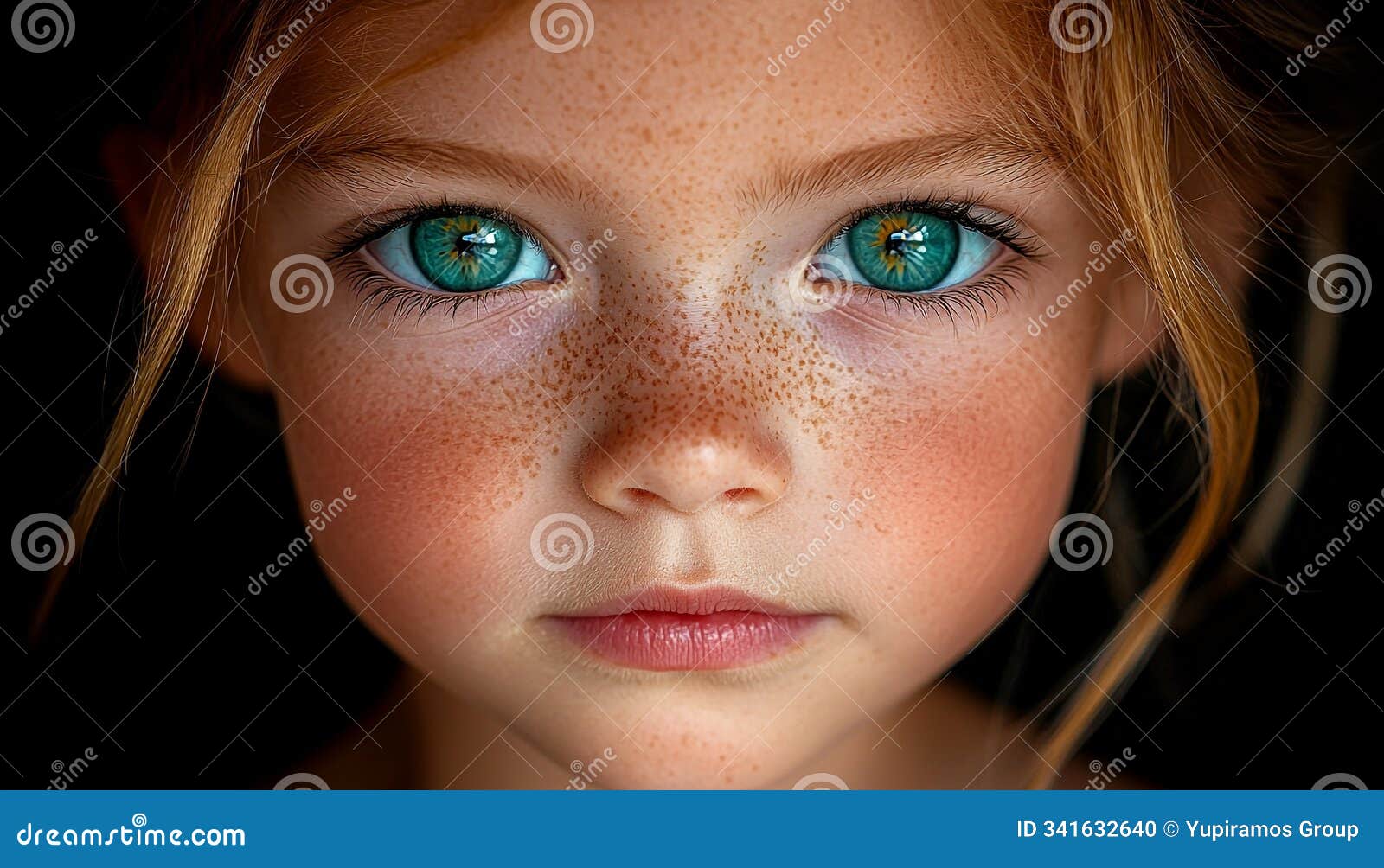 Cute Child Portrait, Innocence in Human Eyes, Smiling Generated by AI ...