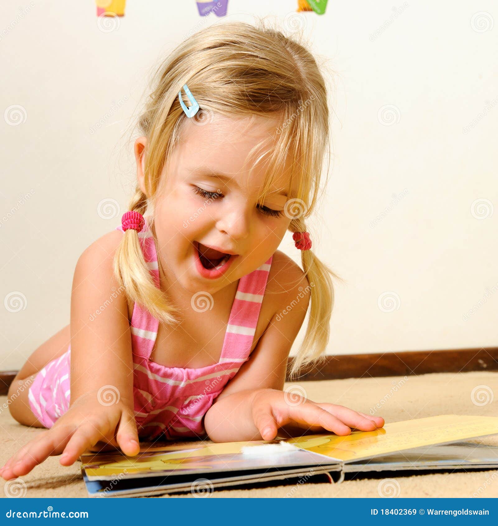 Cute child reading stock image. Image of alone, intelligent - 18402369