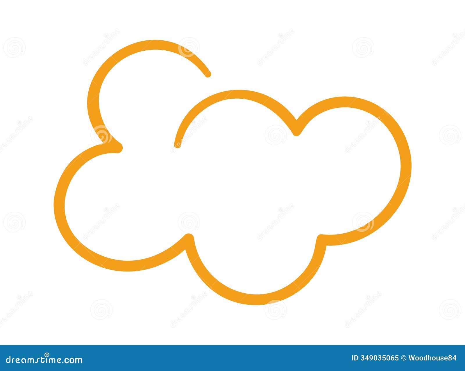 Cute Childish Hand Drawn Cloud Stock Vector - Illustration of simple ...