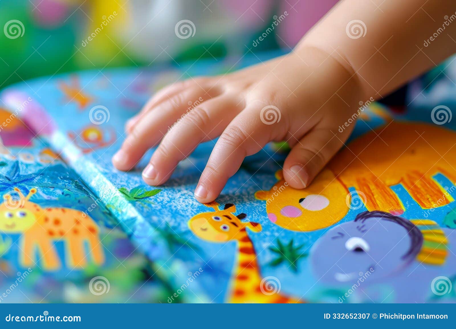 Cute Children Baby Reading Book . Education Learning Concept Stock ...