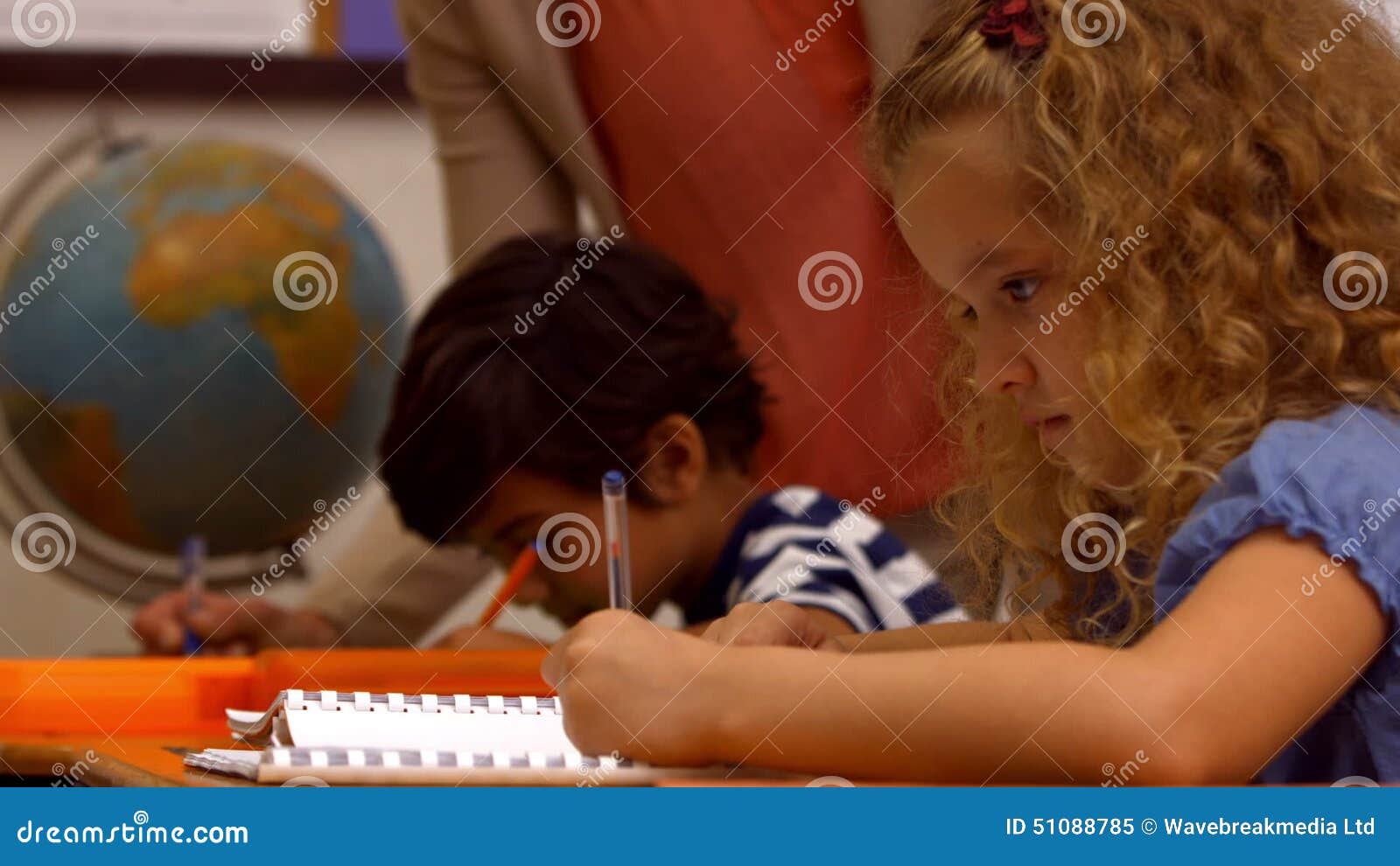 Cute Children in Class at School Stock Video - Video of pupil, lesson ...