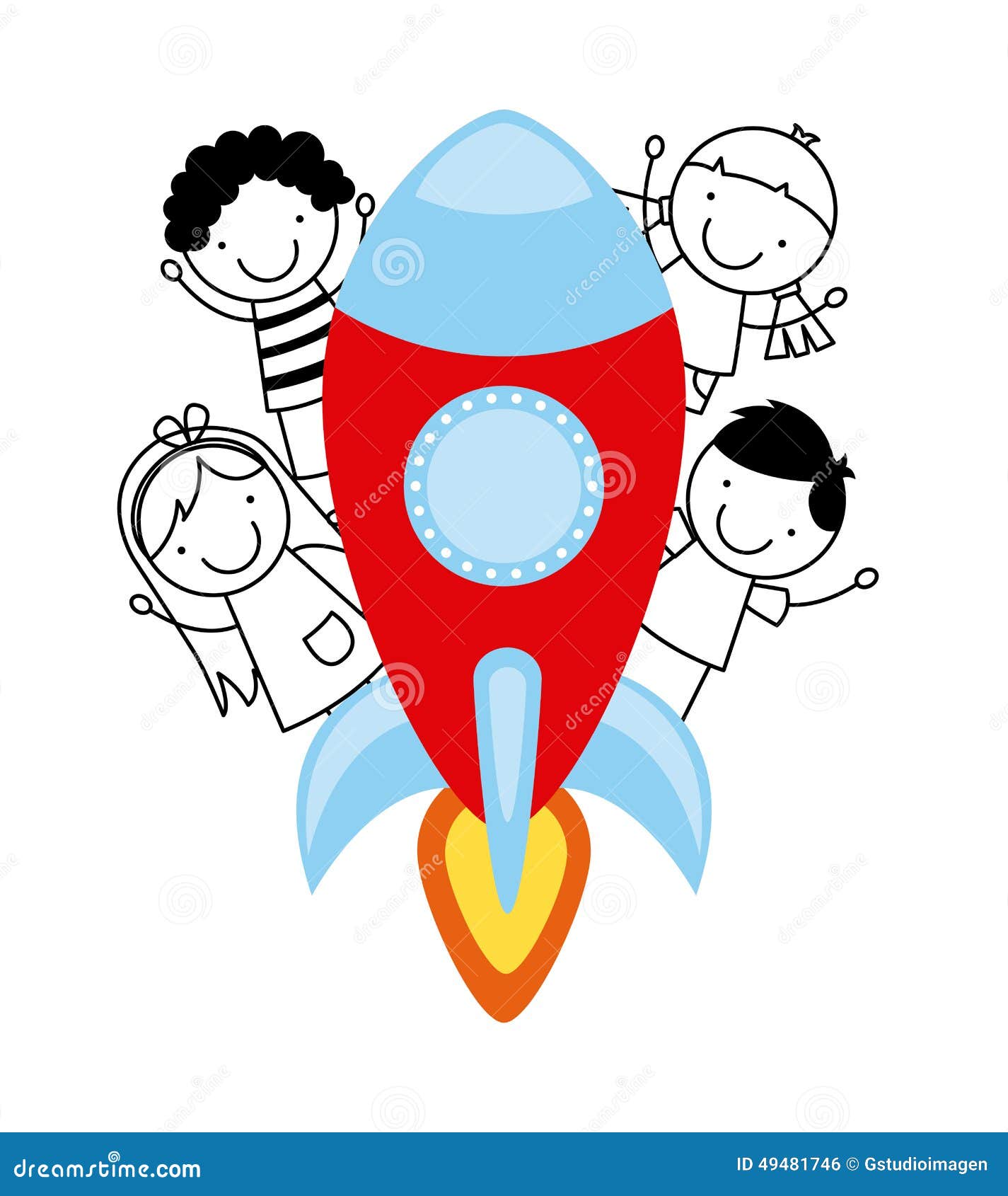 Cute children stock illustration. Illustration of cute - 49481746