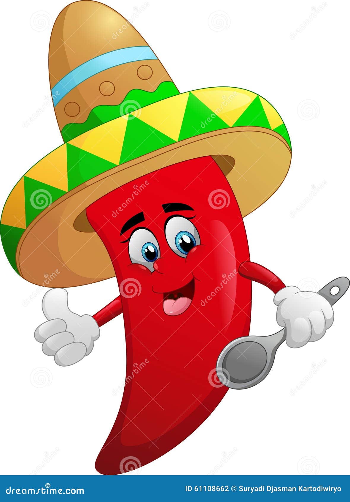 Cute chili cartoon stock illustration. Illustration of healthy - 61108662