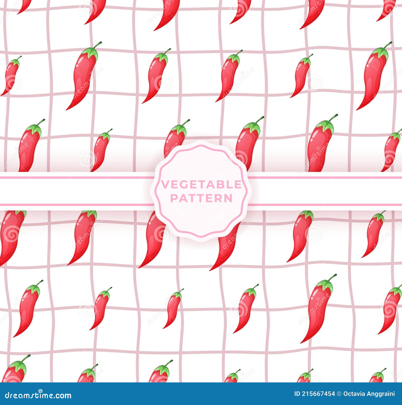 Cute Chili Seamless Pattern. Cute Vegetable Pattern Premium Vector ...