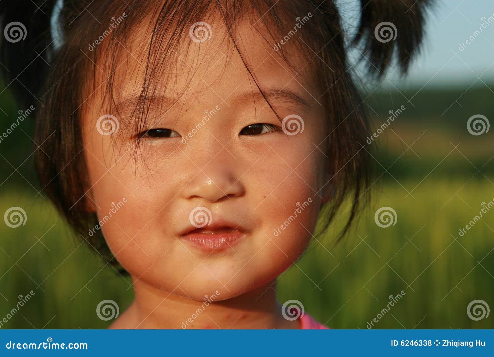 Cute Chinese Girl Happy With Roses Royalty-Free Stock Photography ...