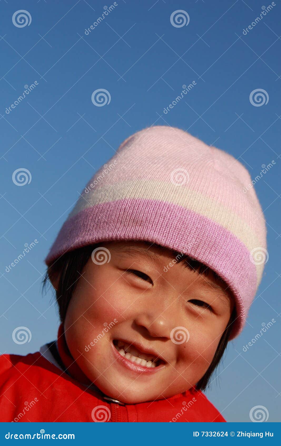 Cute Chinese Girl in Winter Stock Photo - Image of girl, artless: 7332624