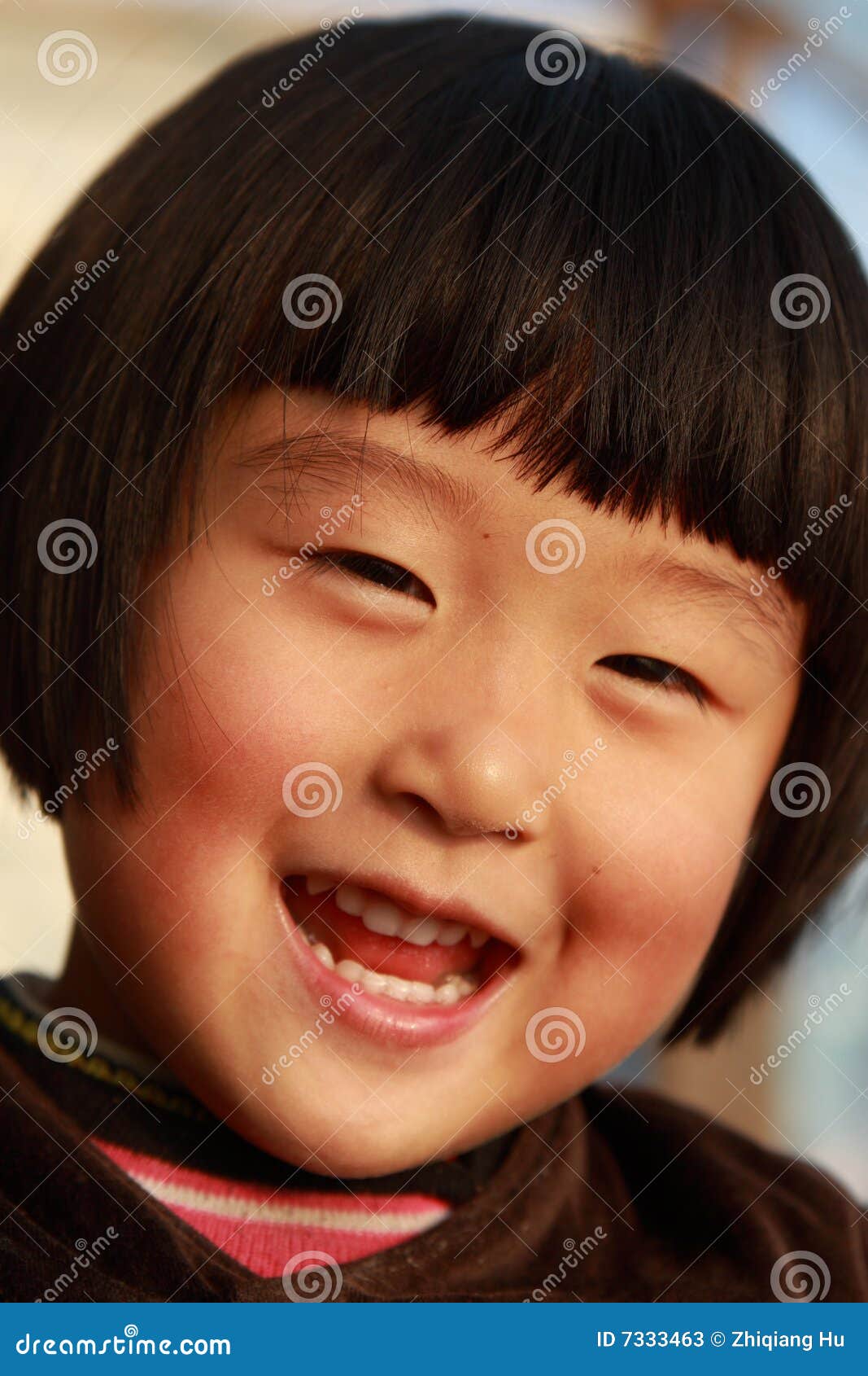 Cute Chinese Girl in Winter Stock Image - Image of face, little: 7333463