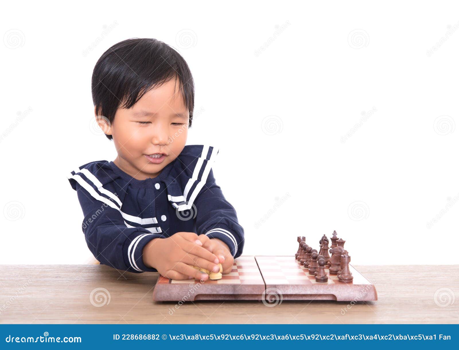 Cute Chinese Kids are Practicing Chess Stock Photo - Image of chinese ...