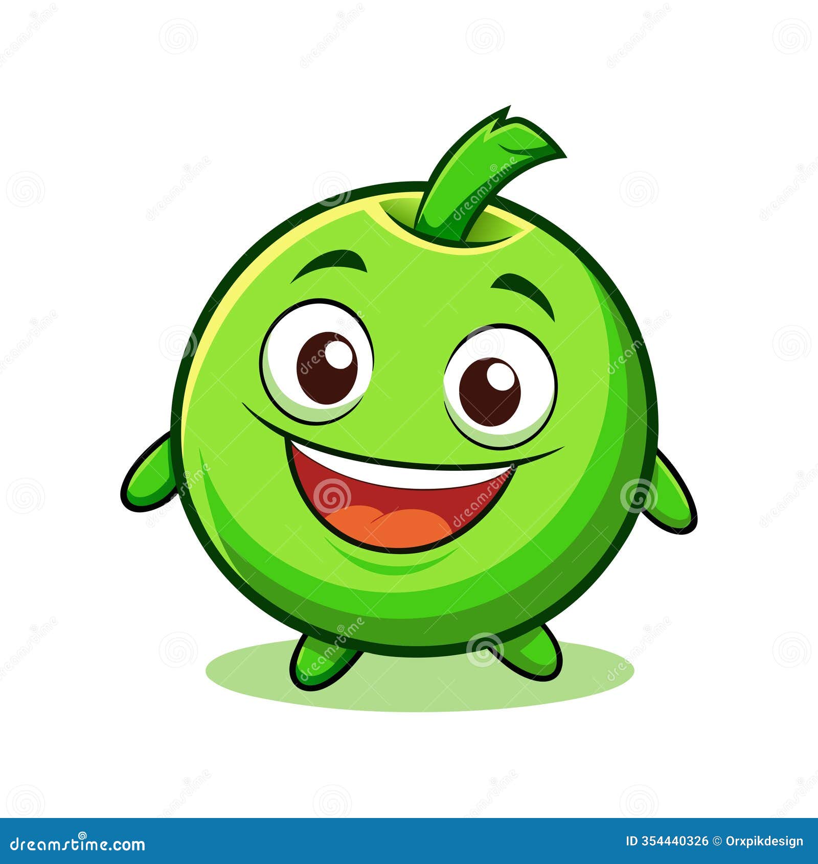 Chipper Tomatillo Cartoon Character Design Vector Illustration ...