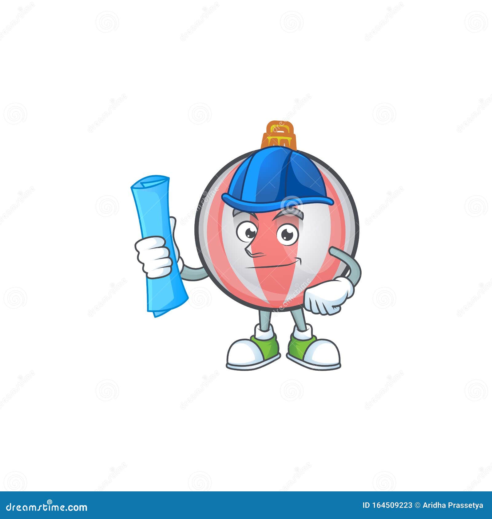 Cartoon Architect With Hard Hat Beside Blueprints Stock Image ... Cartoon Architect With Hard Hat Beside Blueprints Stock Image ...
