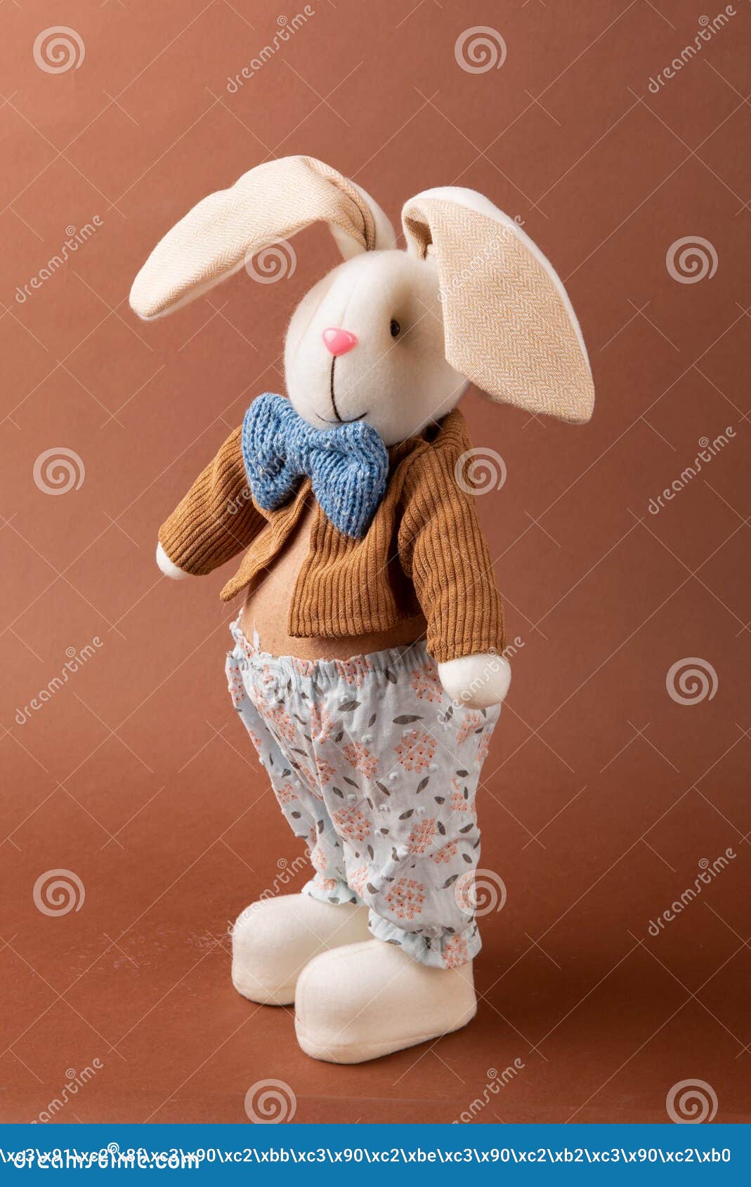 Cute Christmas Bunny Toy in Clothes Stock Image - Image of pants ...