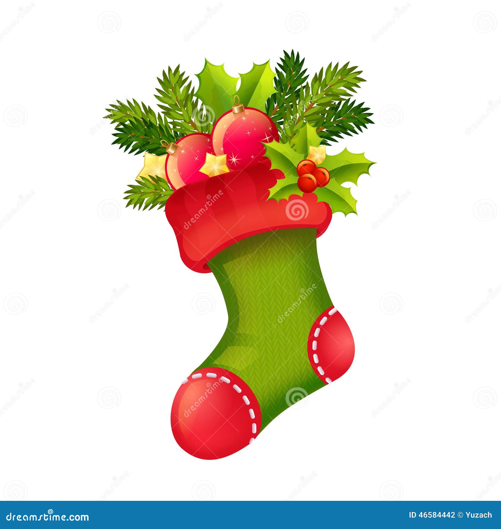 Realistic Stocking Stock Illustrations – 485 Realistic Stocking Stock ...