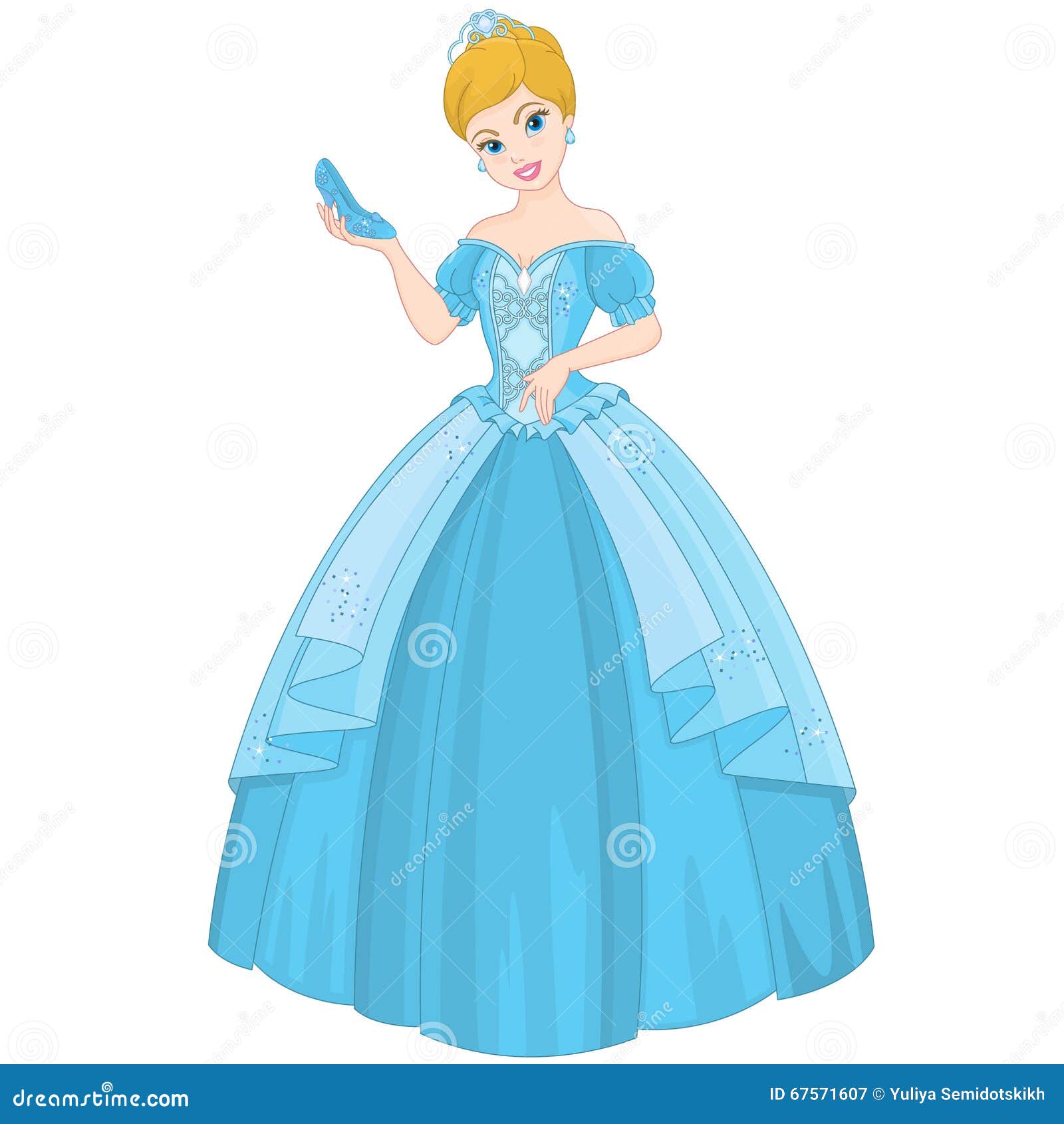 Cute Cinderella Cartoon Vector | CartoonDealer.com #67571607