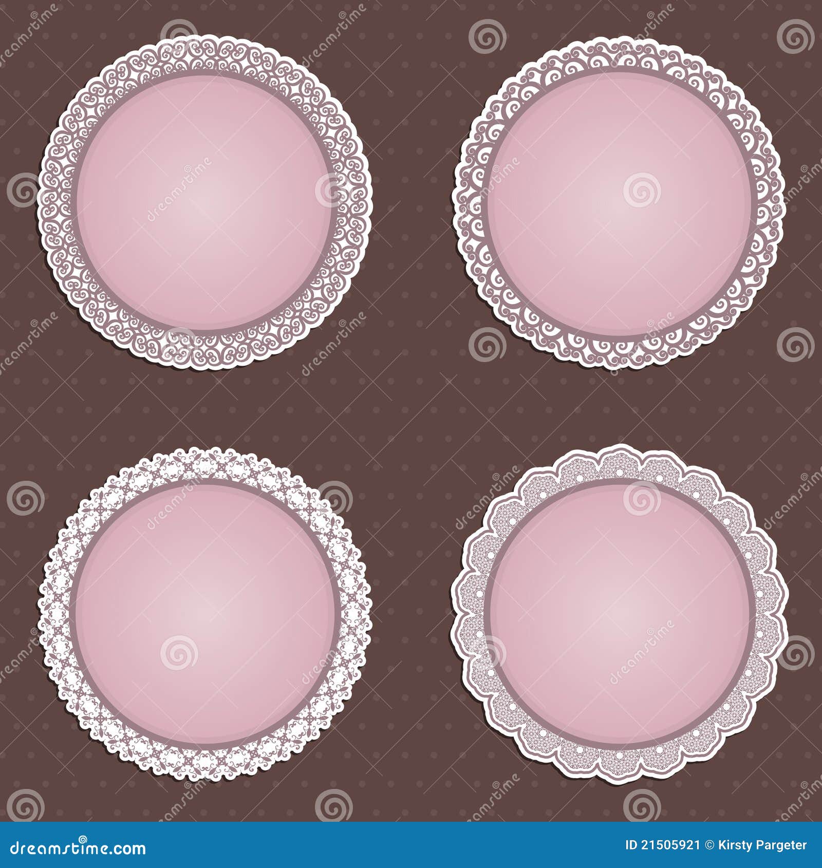 Cute Circular Botanical And Floral Frame Design Vector Illustration ...