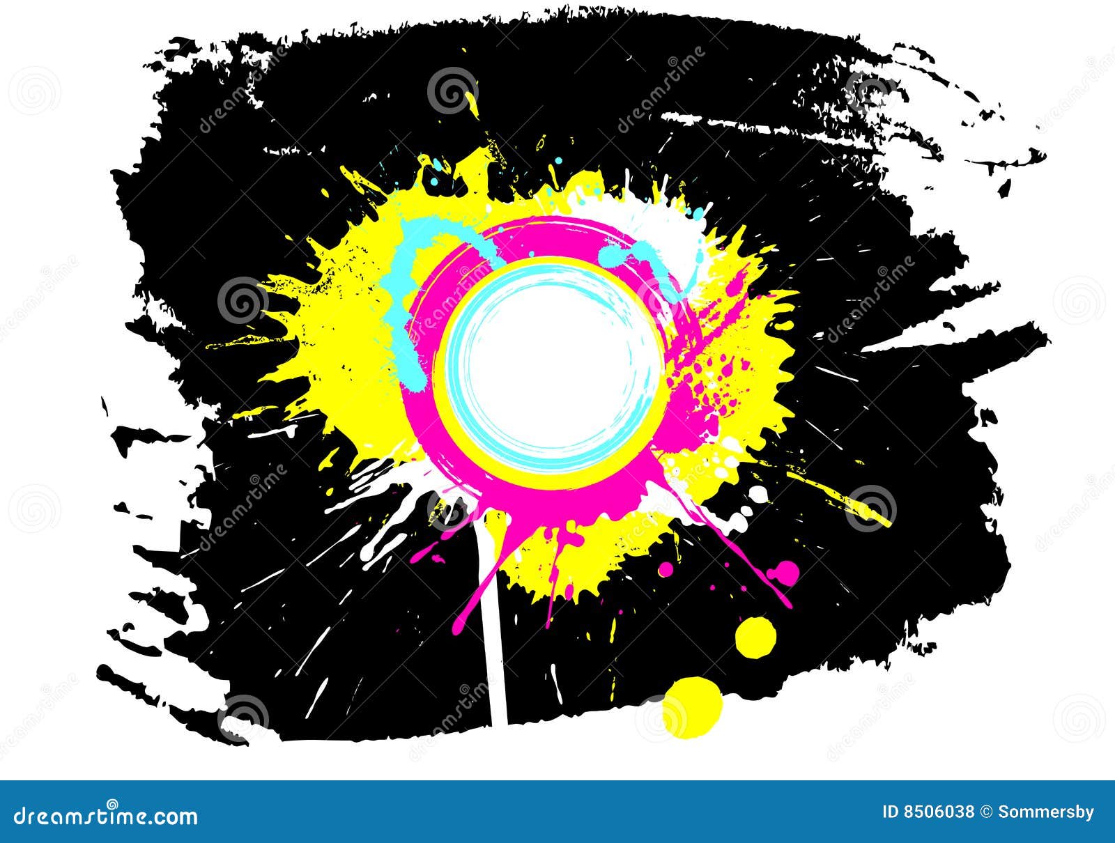 Cute Circular Botanical And Floral Frame Design Vector Illustration ...