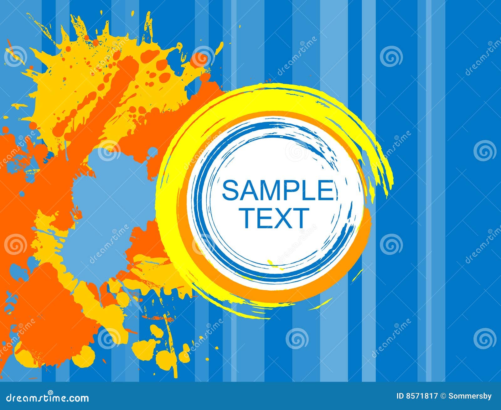 Cute Circular Botanical And Floral Frame Design Vector Illustration ...