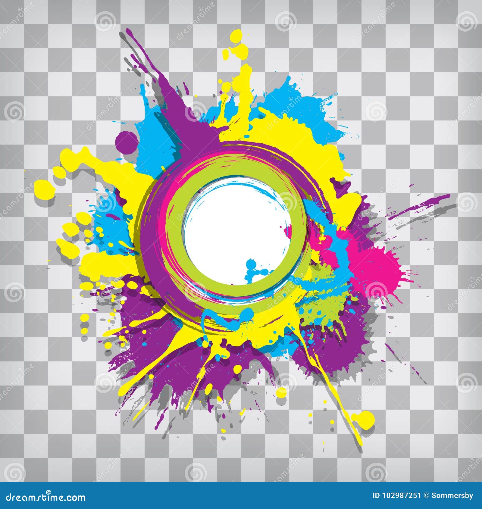 Cute Circular Botanical And Floral Frame Design Vector Illustration ...