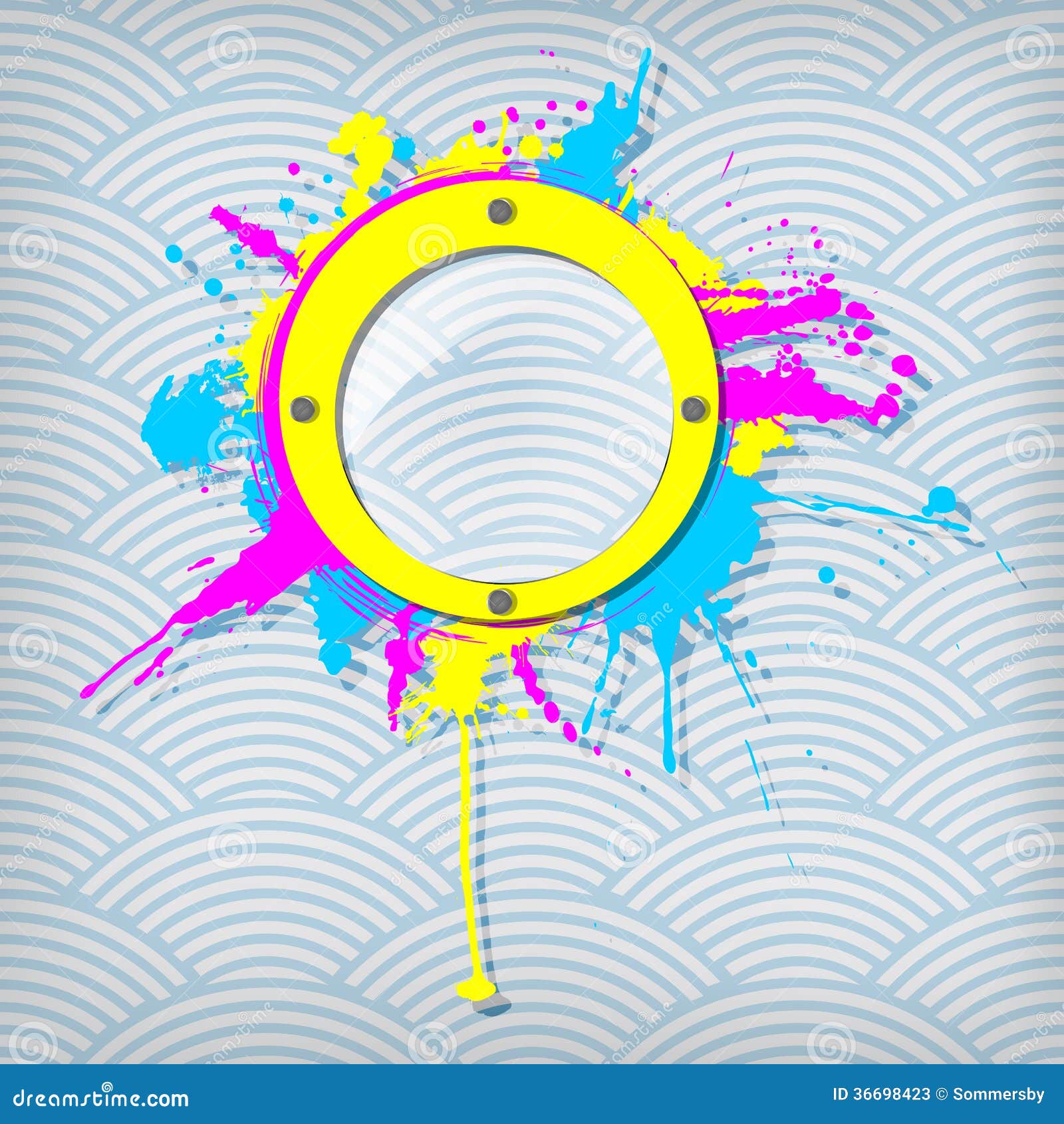 Cute Circular Transparency Grunge Frame Stock Vector - Illustration of ...