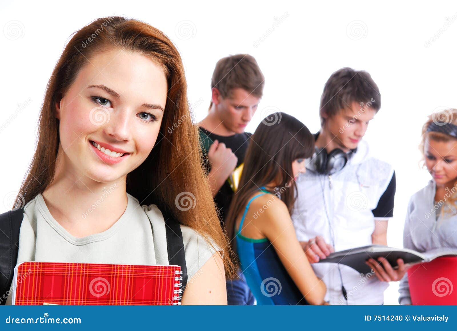 Cute clever girl stock photo. Image of learn, looking - 7514240