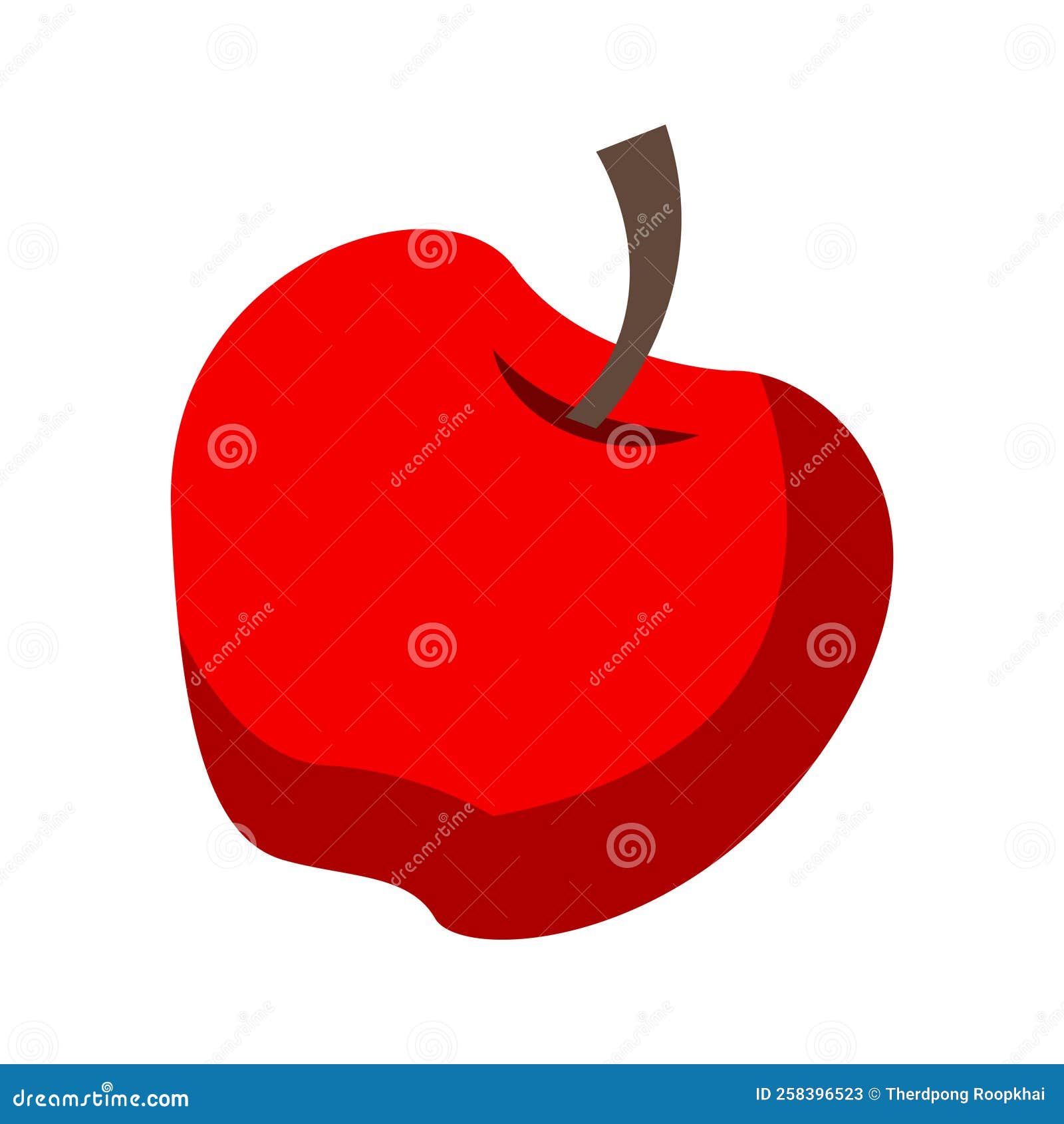 Cute Clipart of Apple of on Cartoon Version Stock Vector - Illustration ...