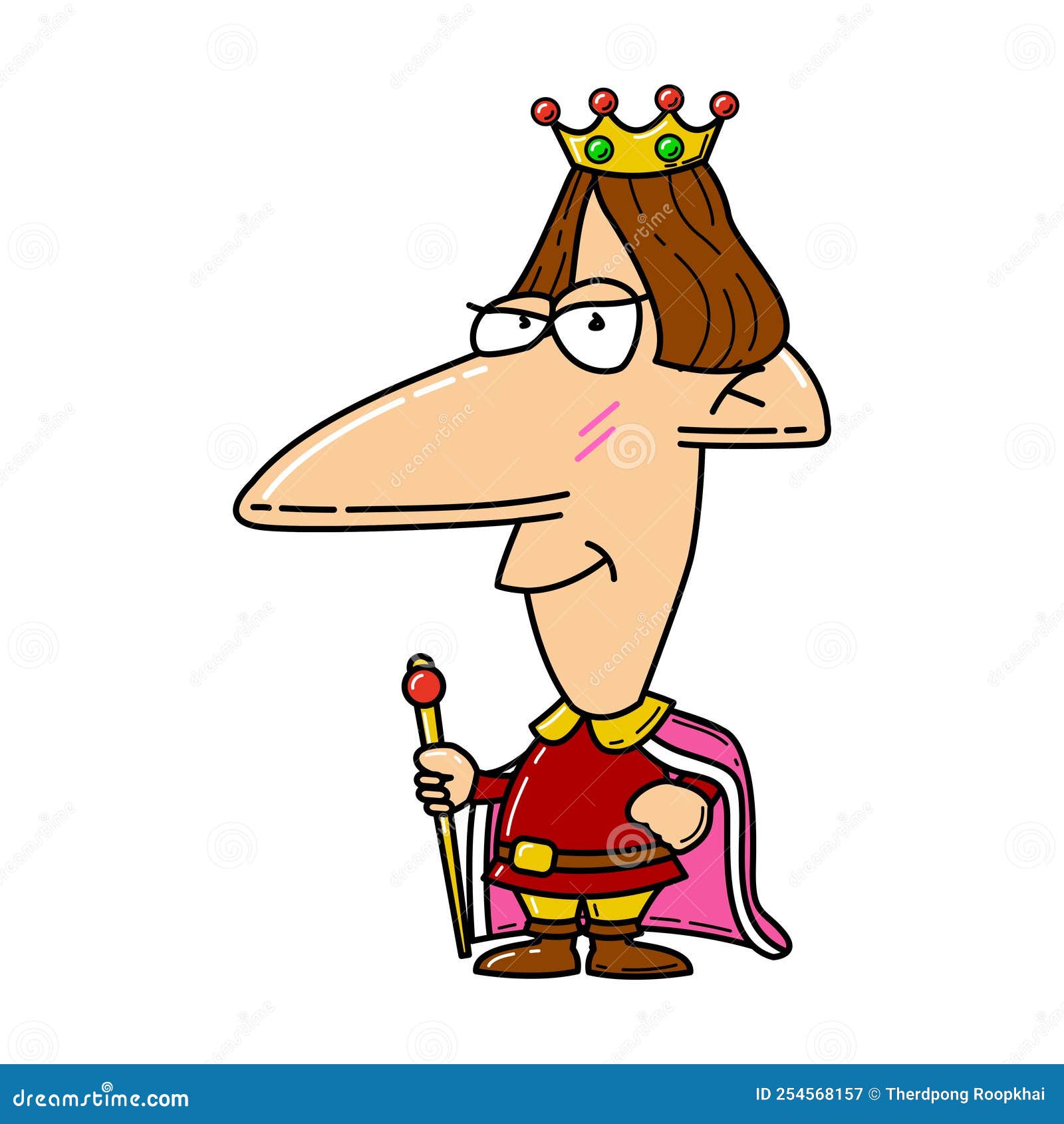 Cute Clipart of King on Cartoon Version Stock Vector - Illustration of ...