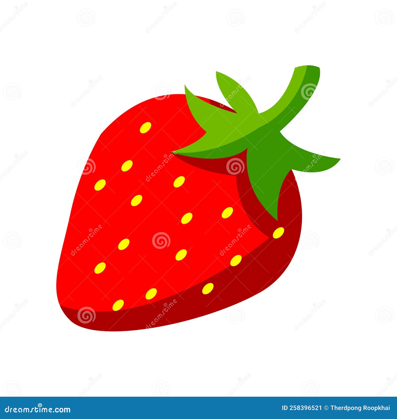 Cute Clipart of Strawberry of on Cartoon Version Stock Vector ...