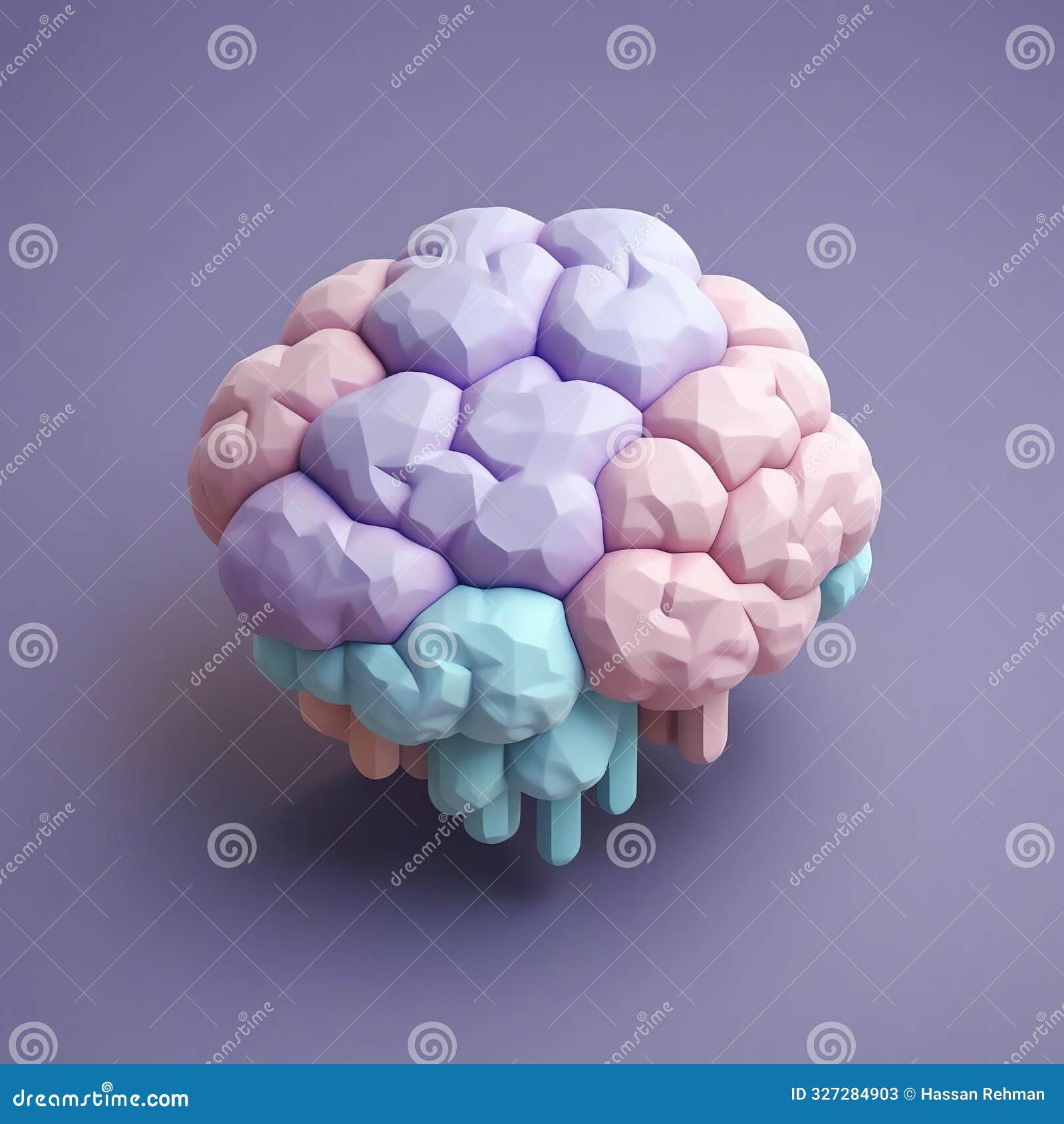 A Cute Cloud Brain Logo stock illustration. Illustration of trends ...