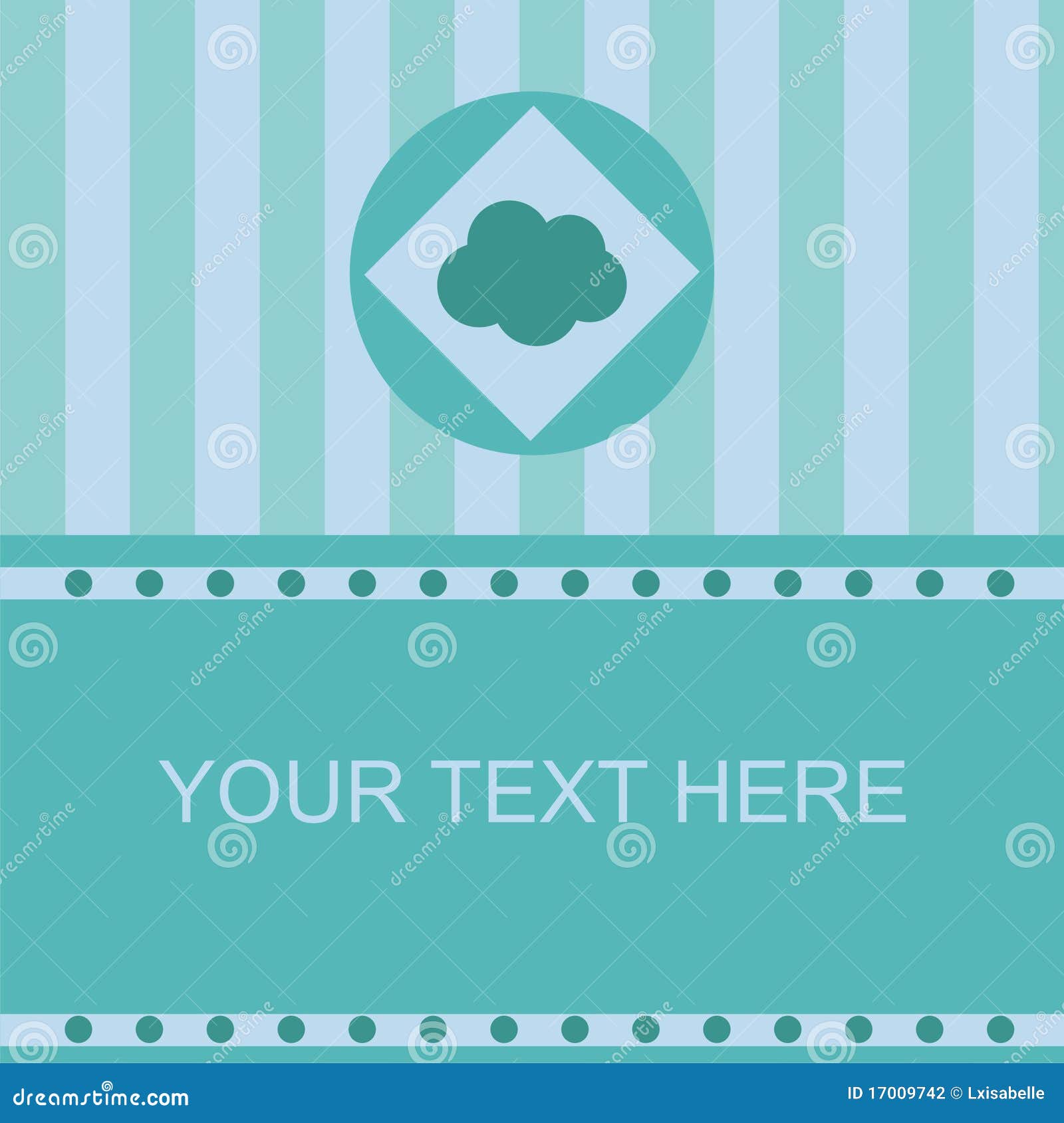 Cute cloud frame stock vector. Illustration of nature - 17009742