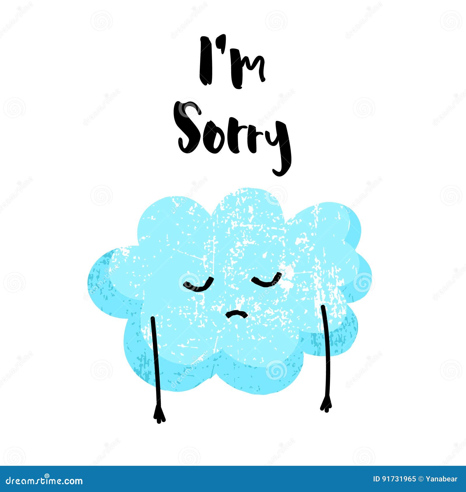 Sorry Card With Watercolor Flowers Stock Photo | CartoonDealer.com ...