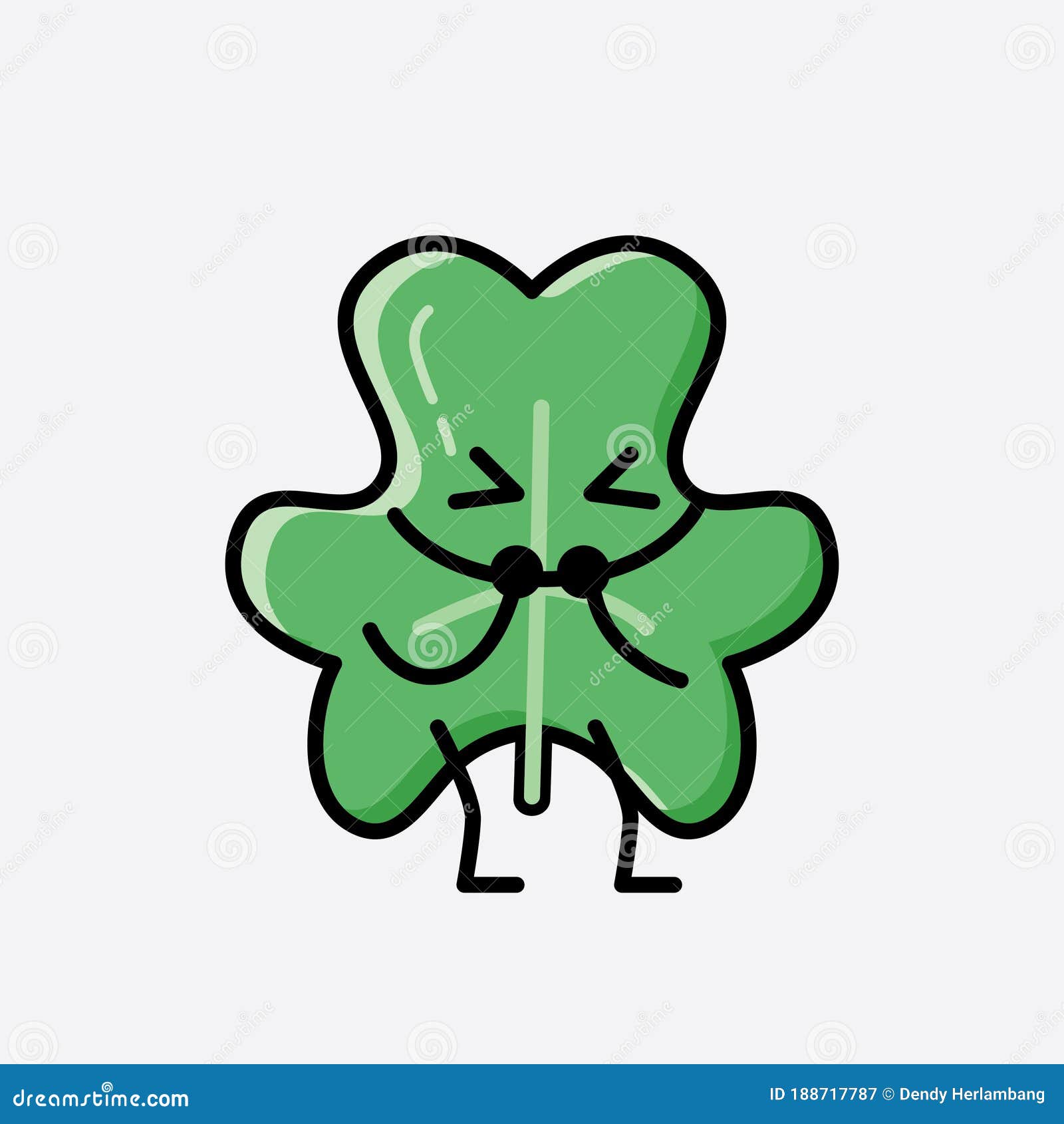 Cute Clover Pattern Vector Illustration | CartoonDealer.com #18234866