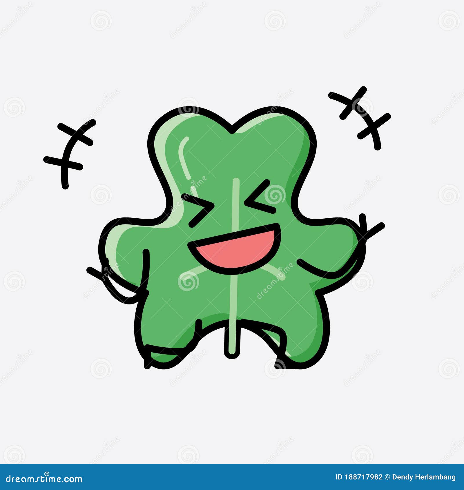 Cute Clover Pattern Vector Illustration | CartoonDealer.com #18234866