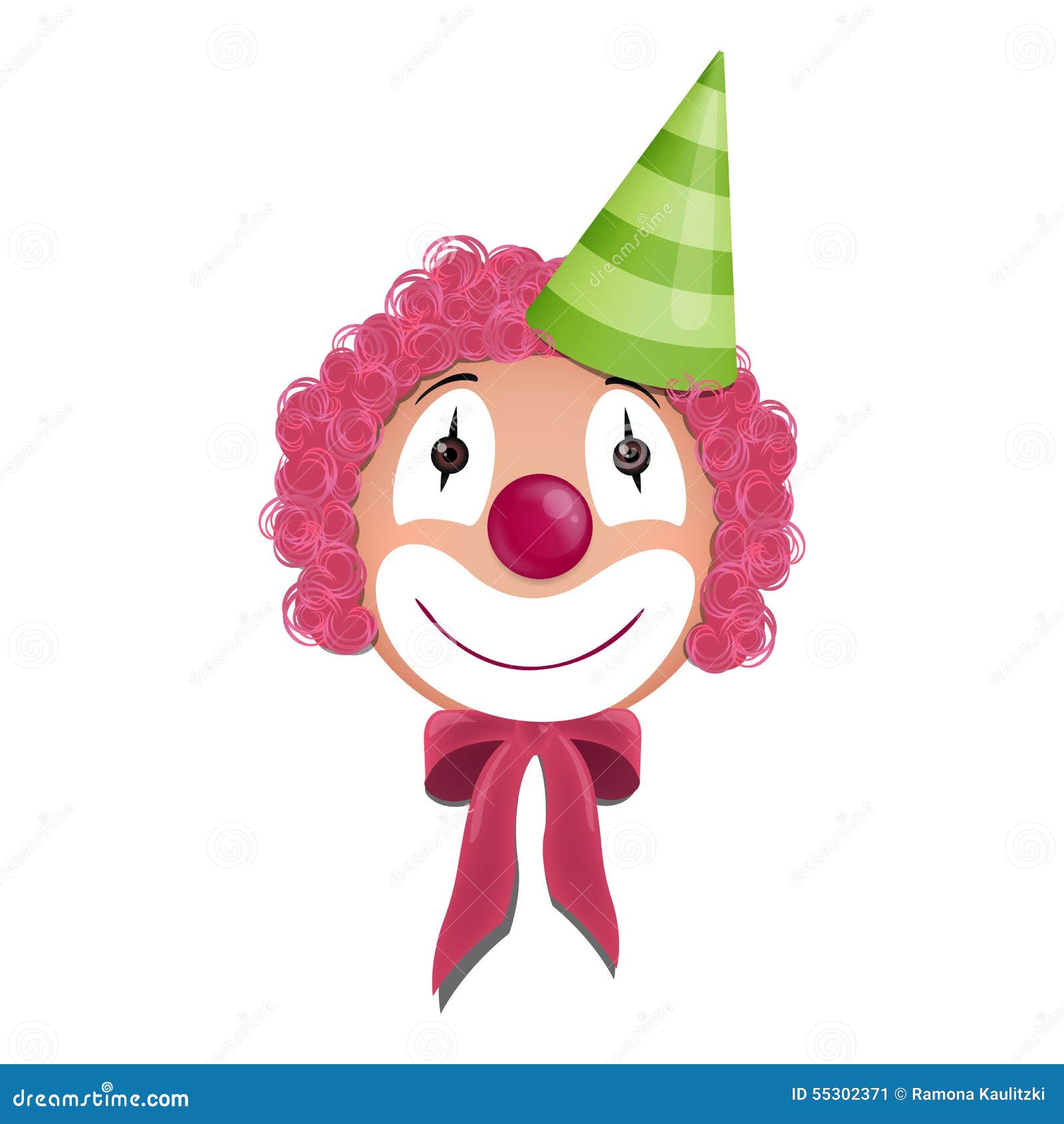 Cute Clown stock illustration. Illustration of character - 55302371