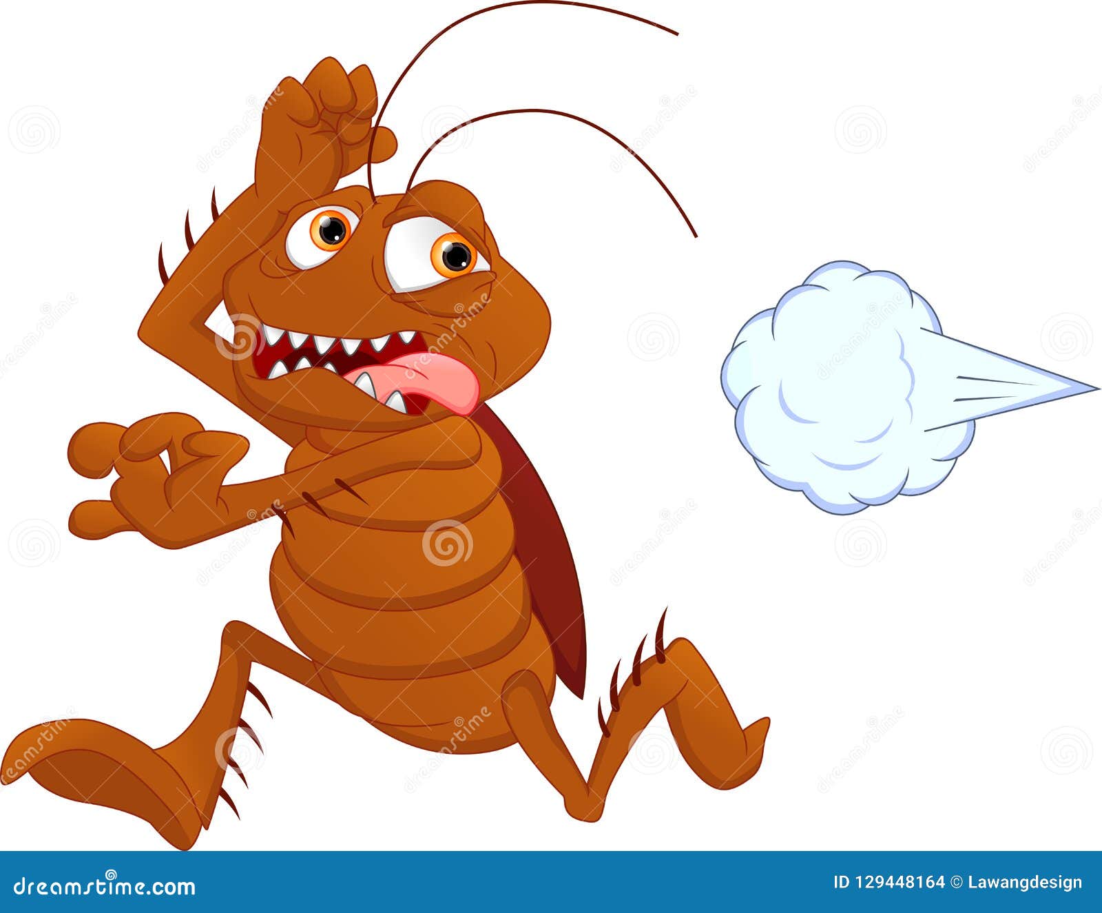 Cute cockroach cartoon stock vector. Illustration of cockroaches ...