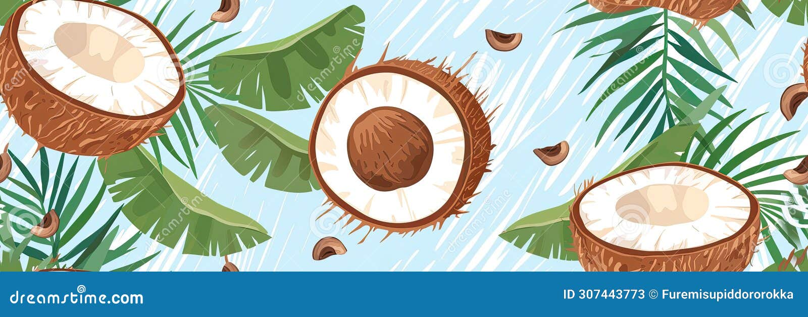 Cute cocos background stock illustration. Illustration of lively ...