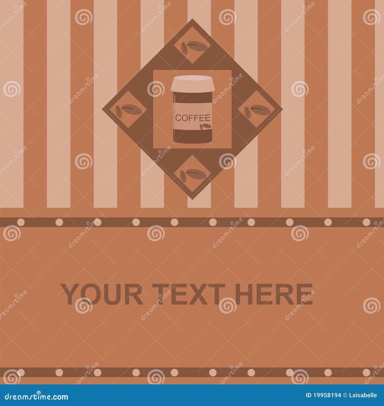 Cute coffee frame stock vector. Illustration of stylish - 19958194