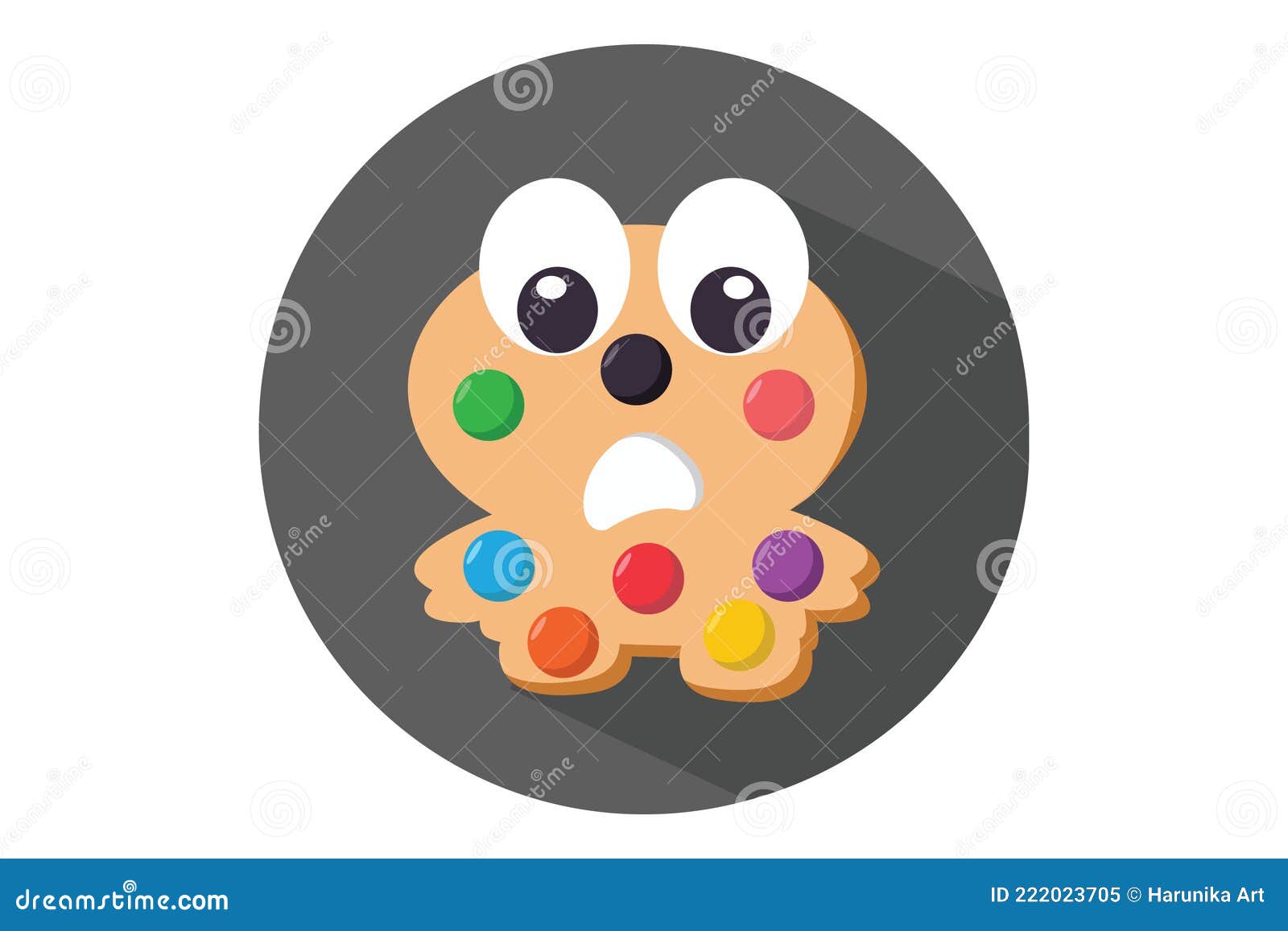 Cute Color Palette Simple Vector Design Stock Vector - Illustration of ...