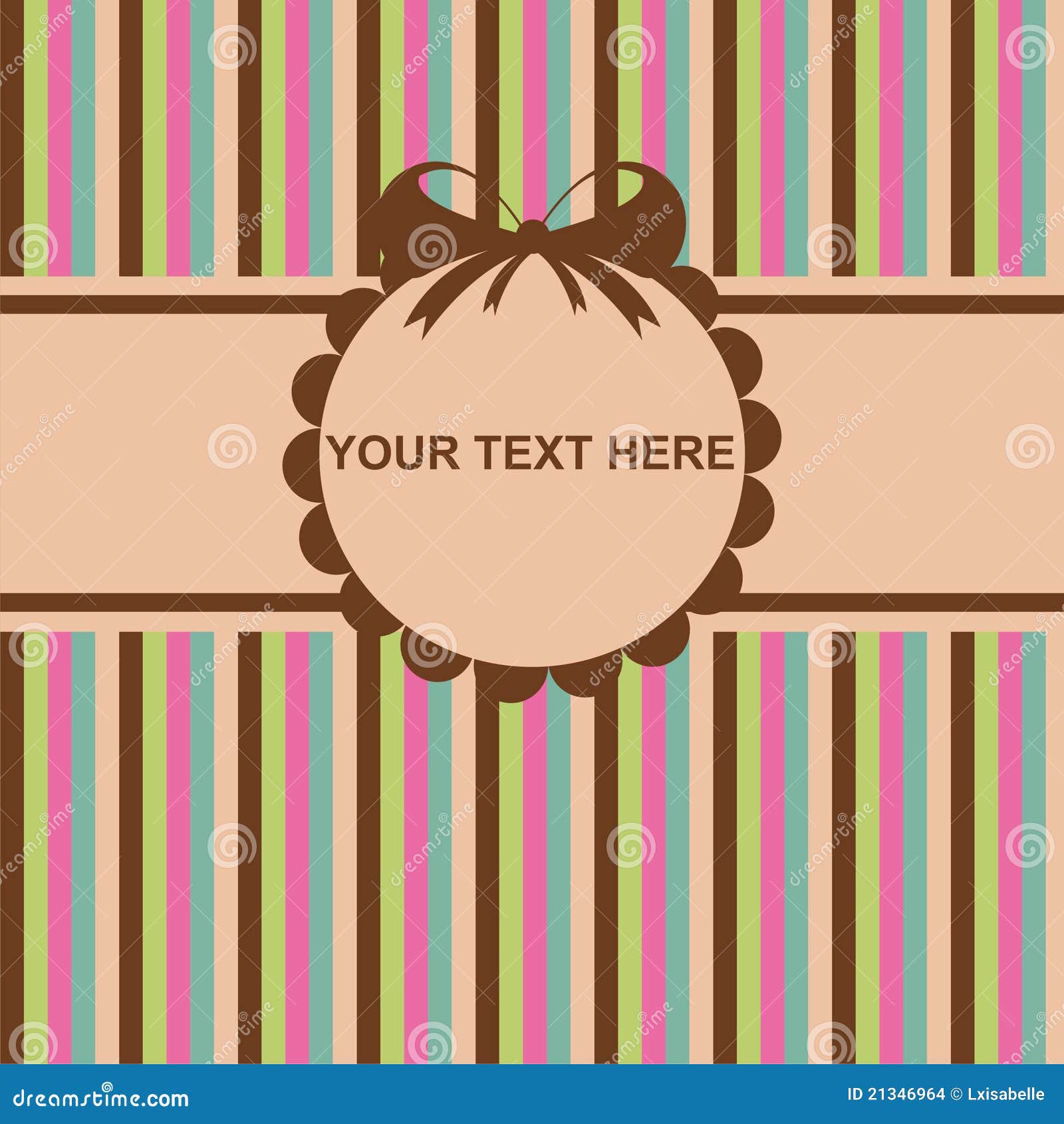 Cute Colorful Invitation Cards Stock Vector - Illustration of cute ...