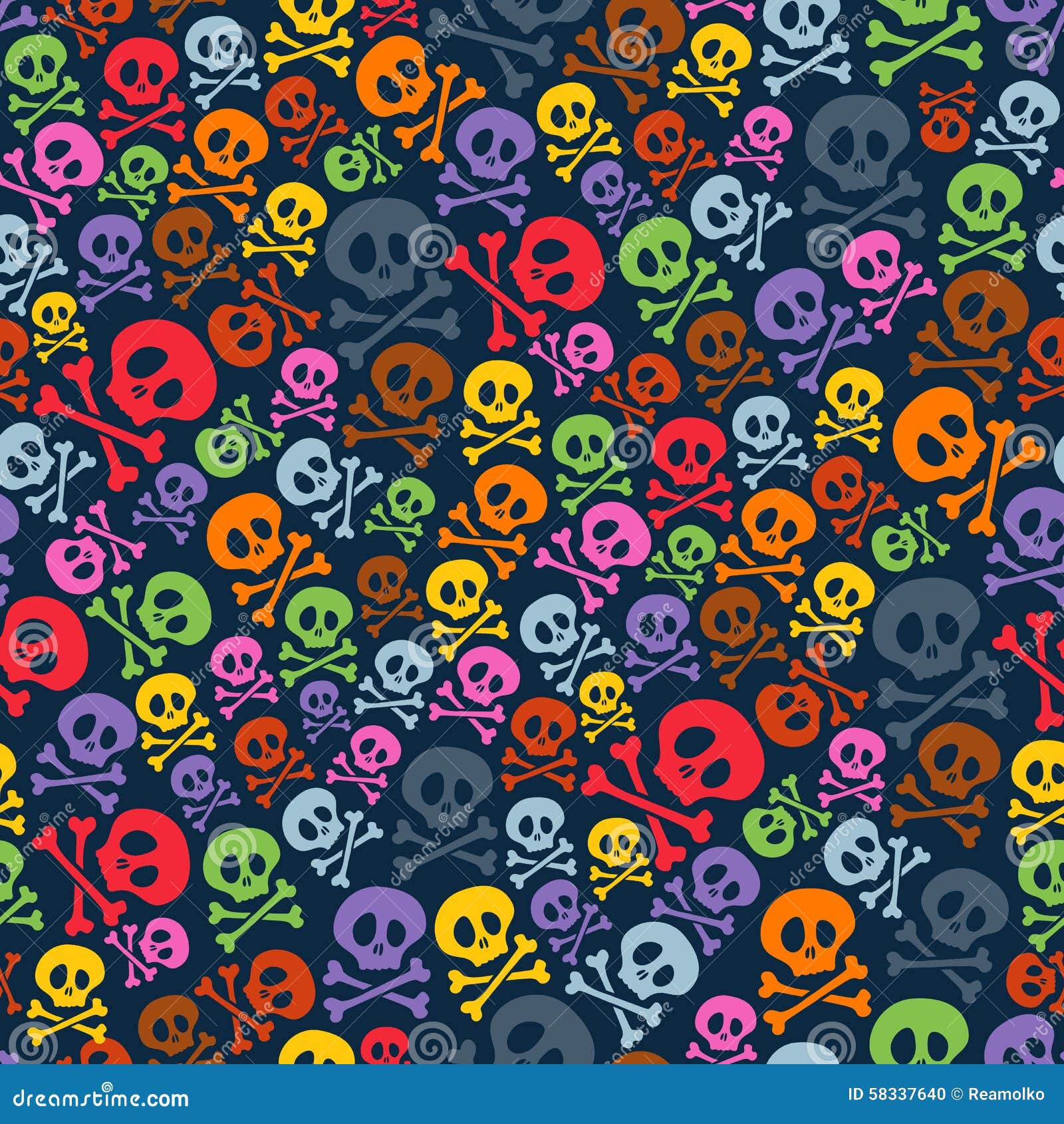 Cute Skull And Crossbones Pattern