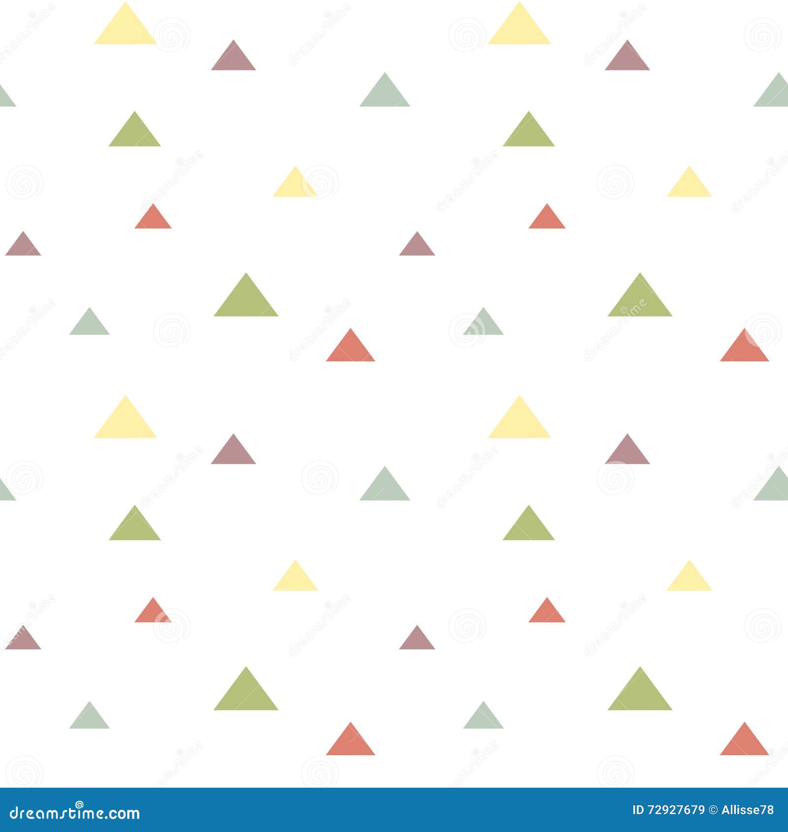Cute Colorful Triangles Seamless Pattern Background Illustration Stock ...