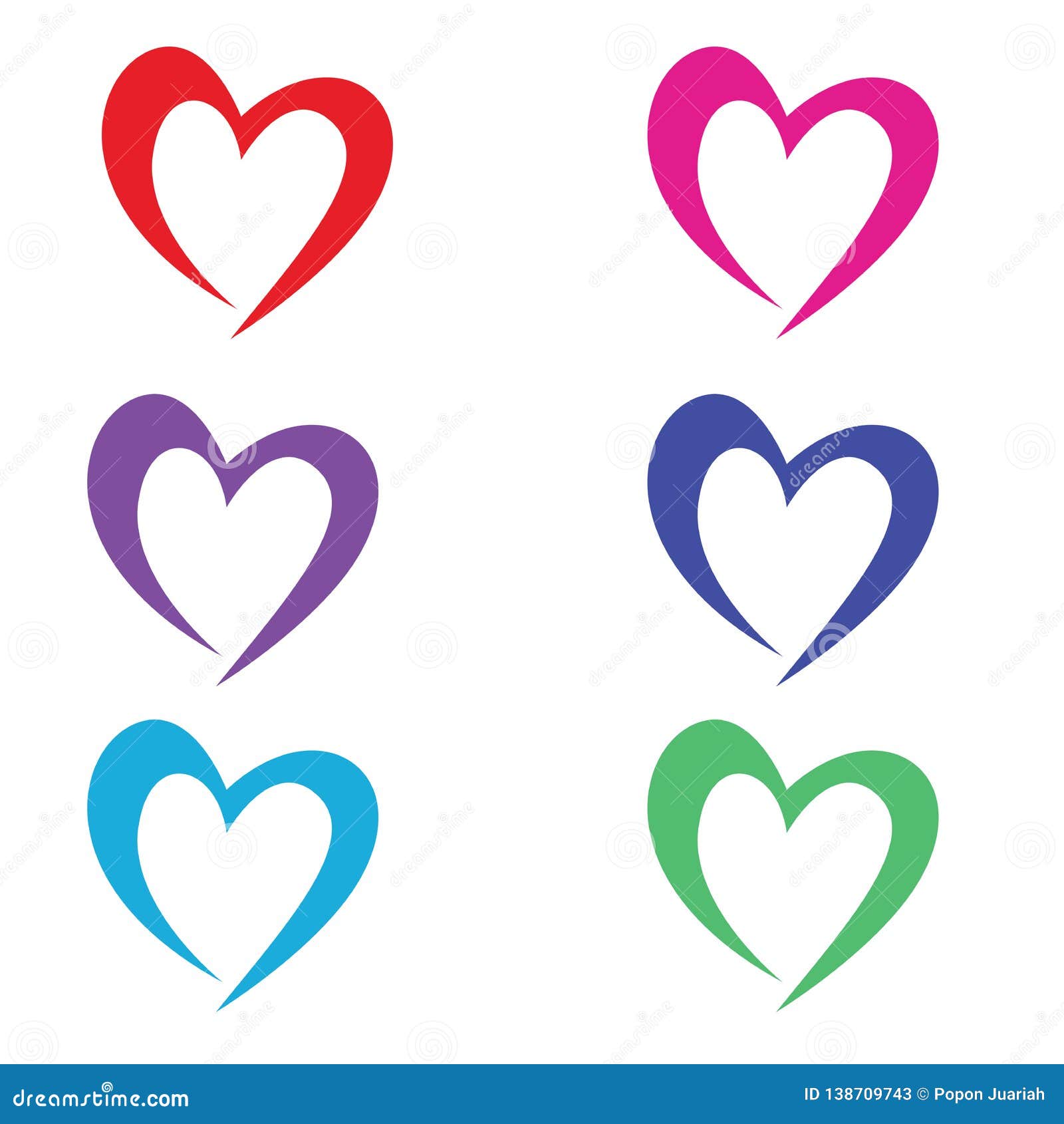 Colorfull Heart Stock Illustrations – 1,040 Colorfull Heart Stock ...