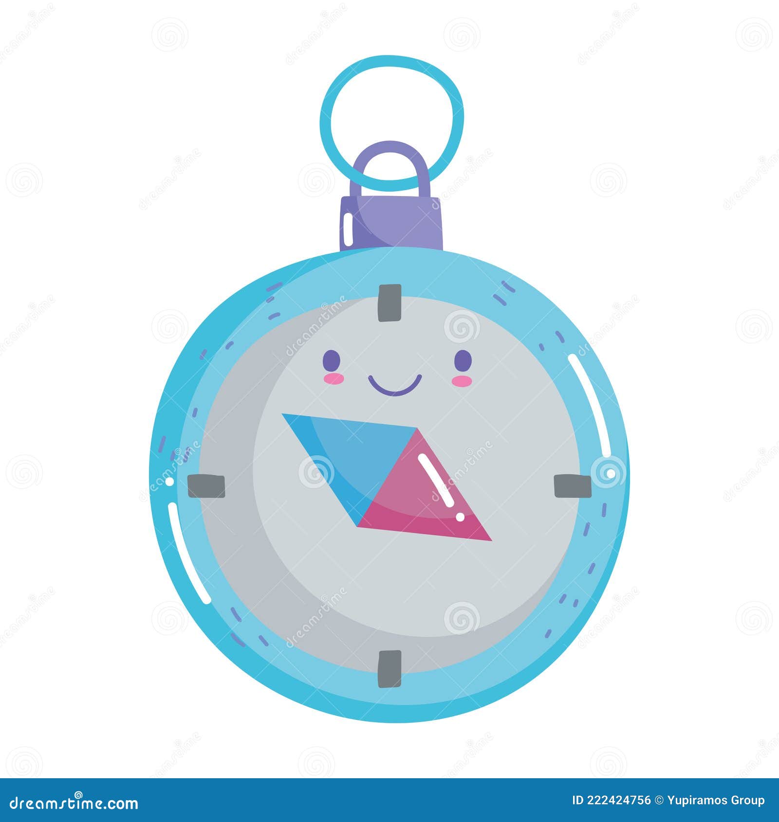 Cute compass direction stock vector. Illustration of travel - 222424756